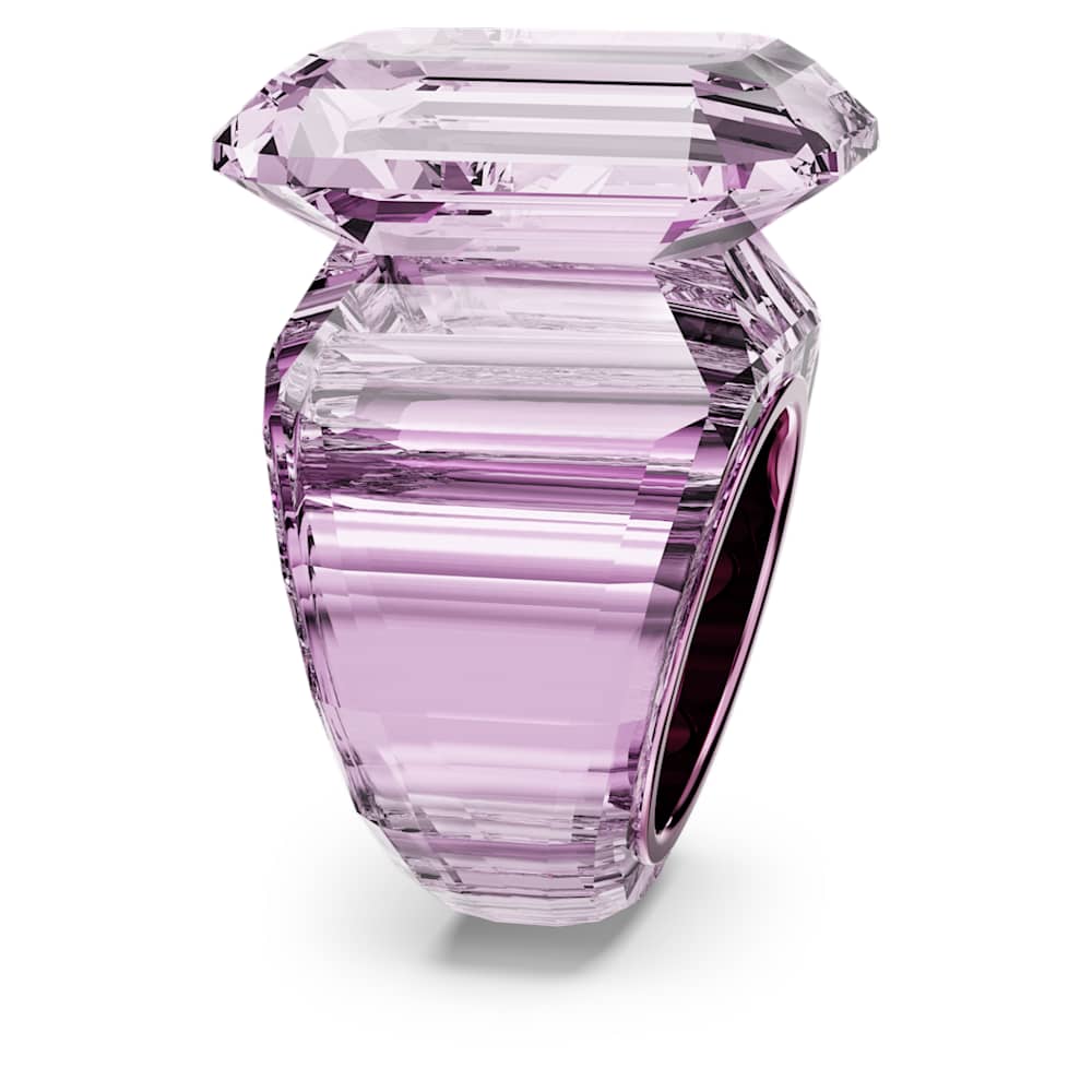 Lucent cocktail ring, Octagon cut, Pink | Swarovski