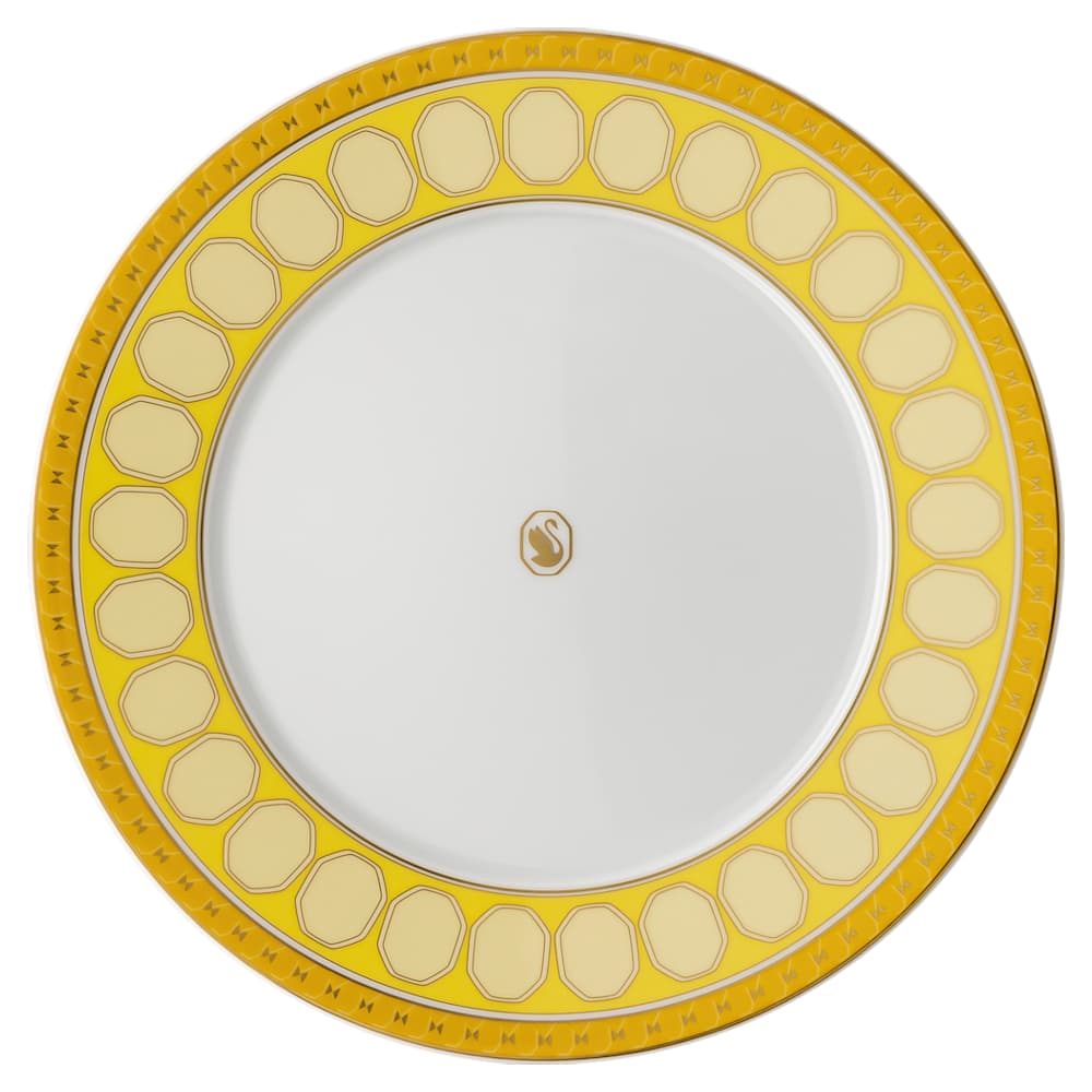 Signum plate set, Porcelain, Medium, Multicolored | Swarovski