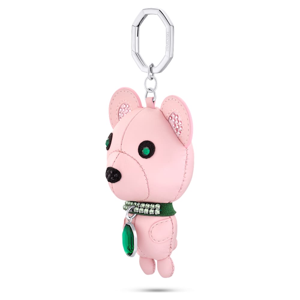 Icons key ring, Bear, Multicolored, Stainless steel | Swarovski