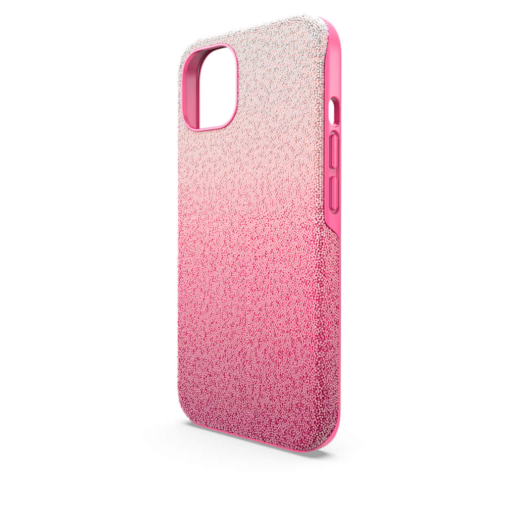 High smartphone case, iPhone® 13, Pink | Swarovski