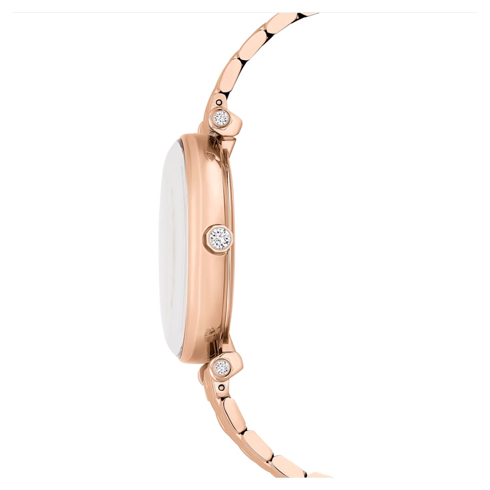 Crystalline Wonder watch, Swiss Made, Metal bracelet, Rose gold tone ...