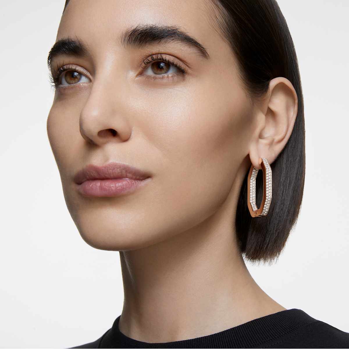 Crystal Hoop Earrings for Women and Men | Swarovski