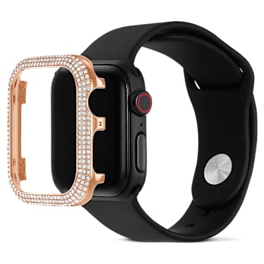 Sparkling case, For Apple Watch® Series 4 & 5, 40mm, Rose gold tone ...