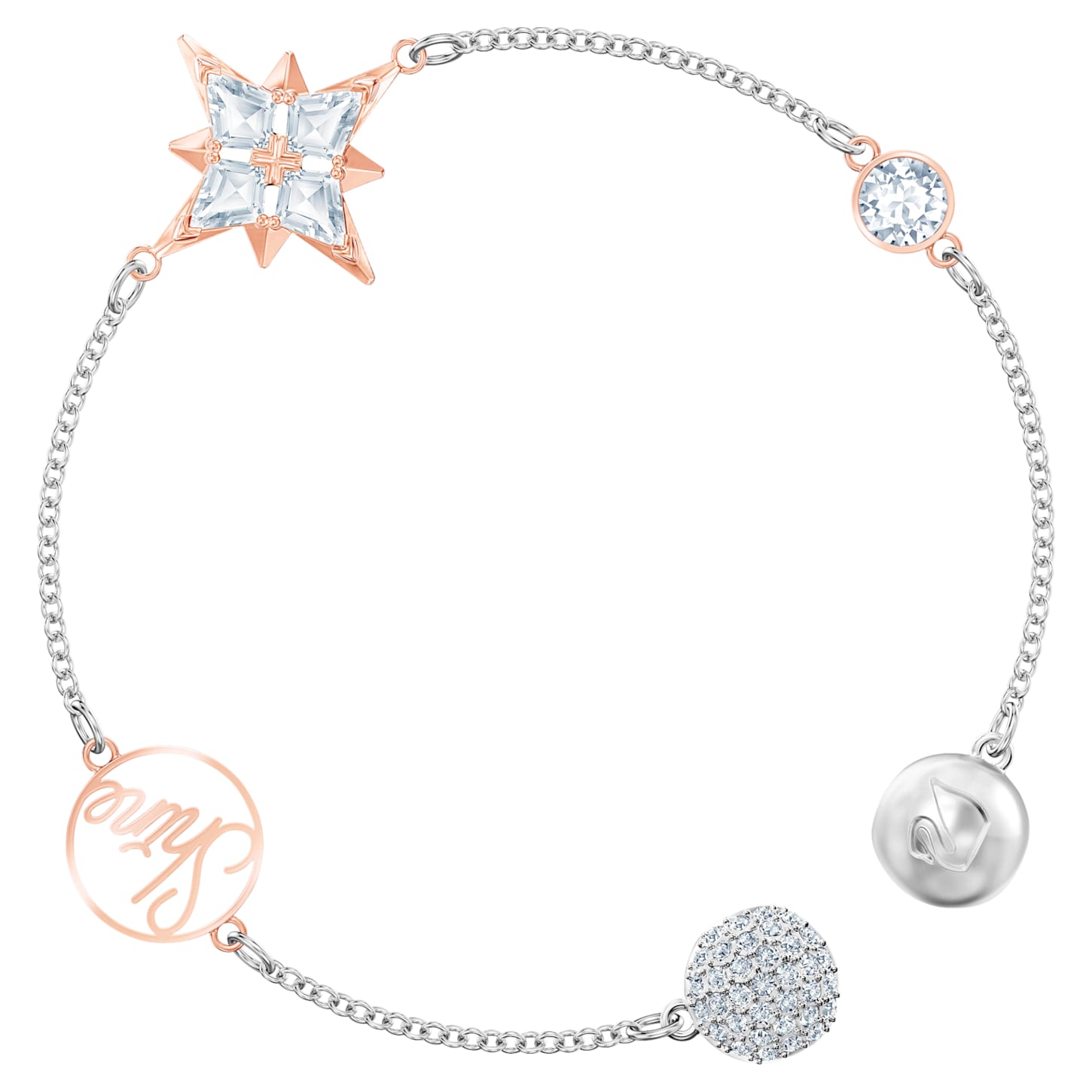 Swarovski Remix Collection Star Strand, Multi-colored, Mixed metal ...