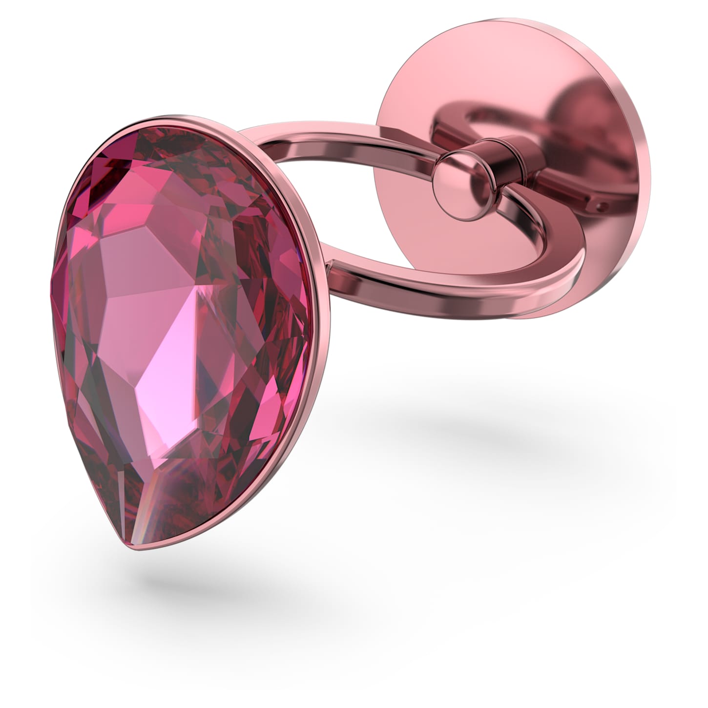 Mobile ring, Drop cut, Pink | Swarovski