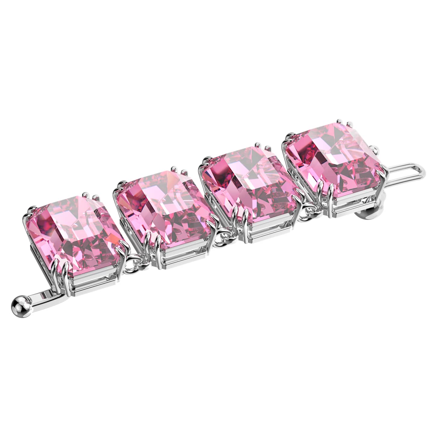 Millenia extender, Octagon cut, Pink, Rhodium plated | Swarovski