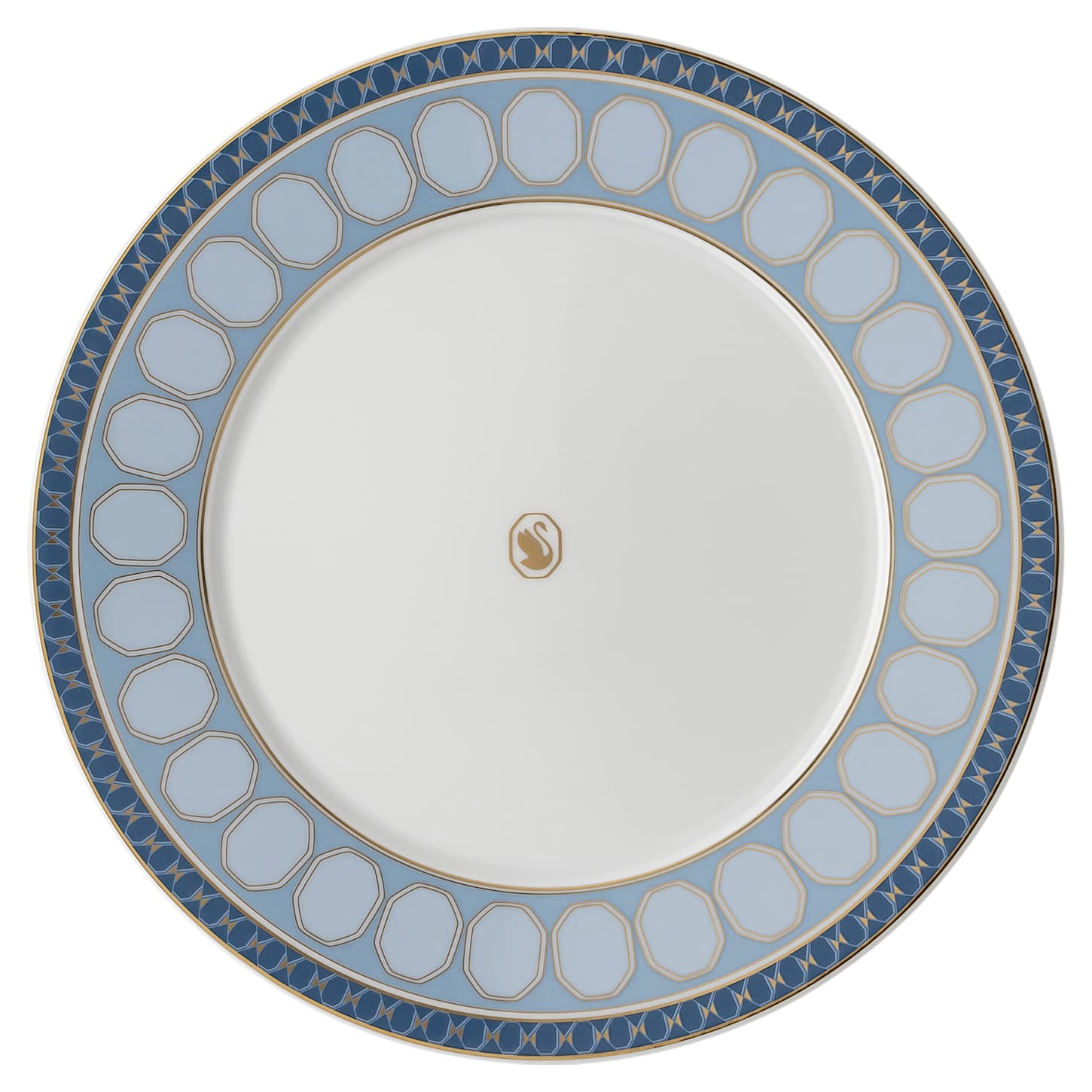 Signum plate set, Porcelain, Medium, Multicolored | Swarovski