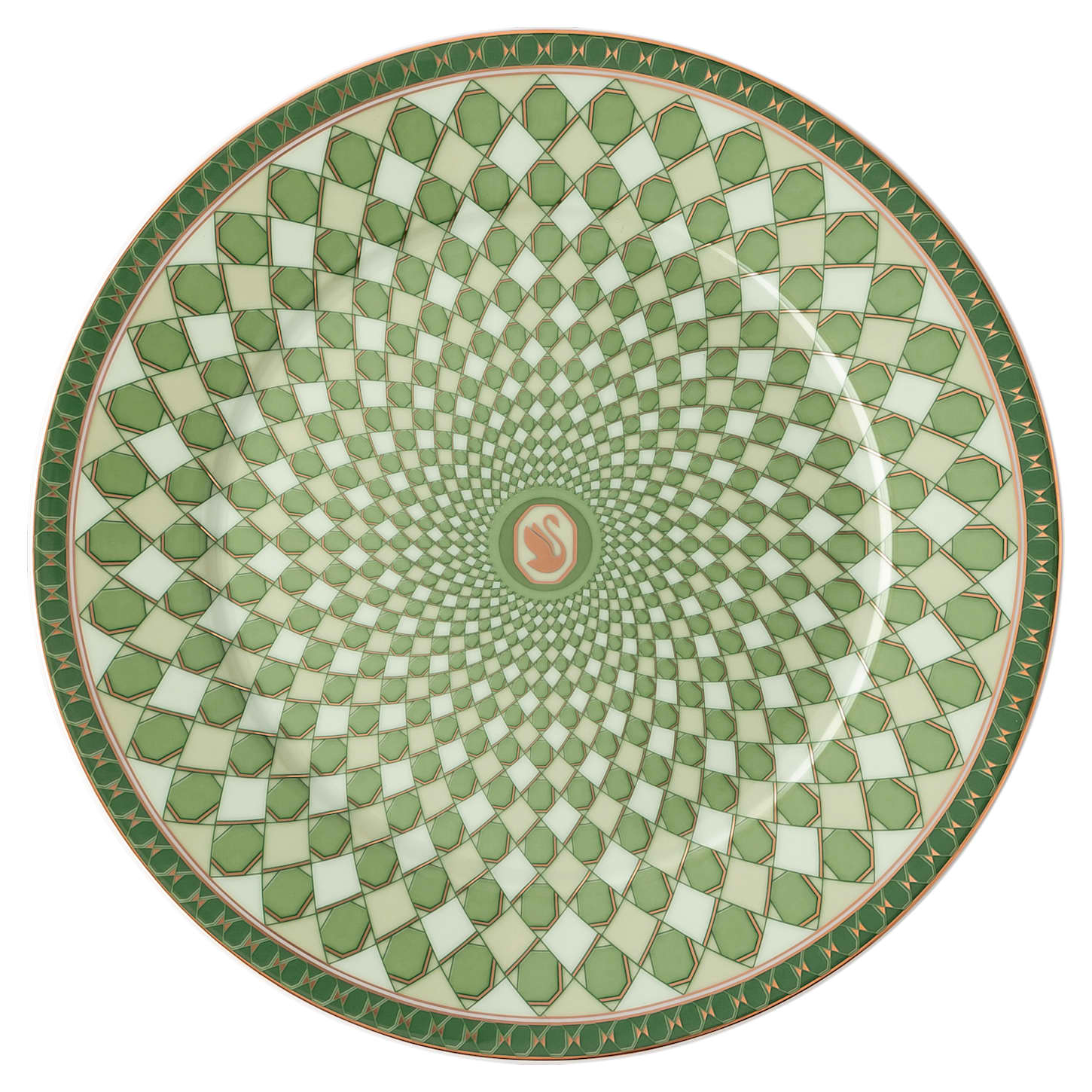 Signum plate set, Porcelain, Medium, Multicolored | Swarovski