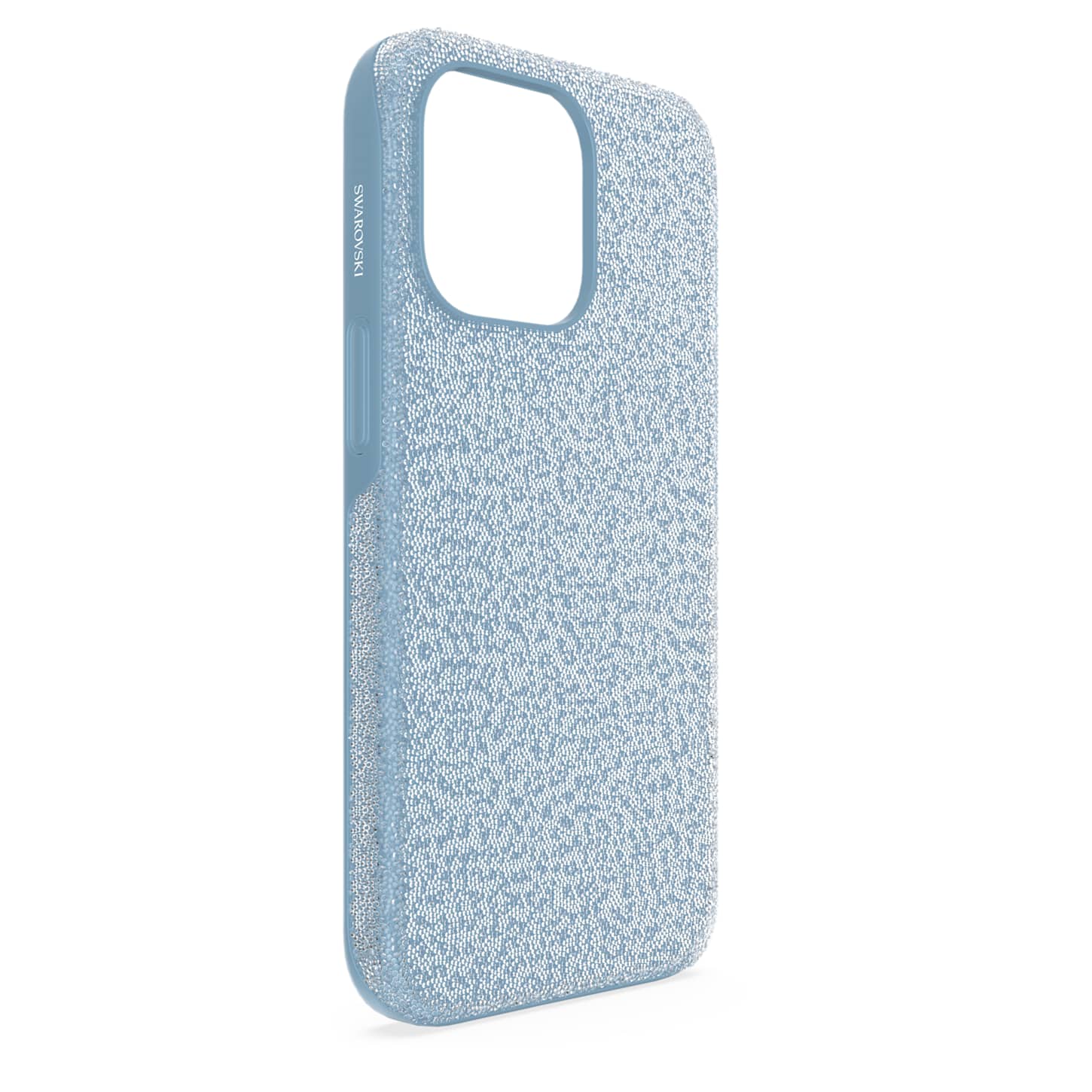 High smartphone case, iPhone® 13 Pro, Blue | Swarovski