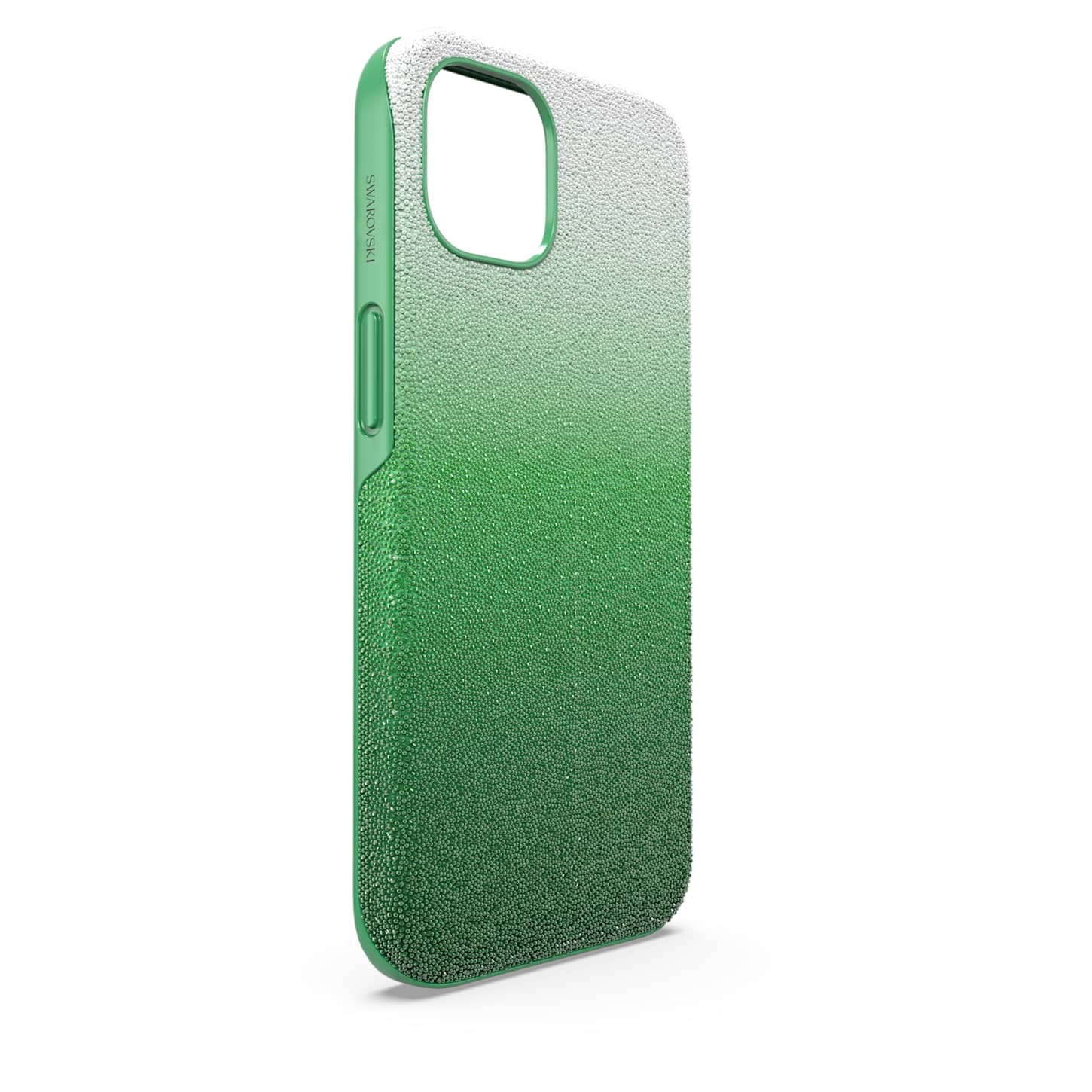 High smartphone case, iPhone® 13, Green | Swarovski