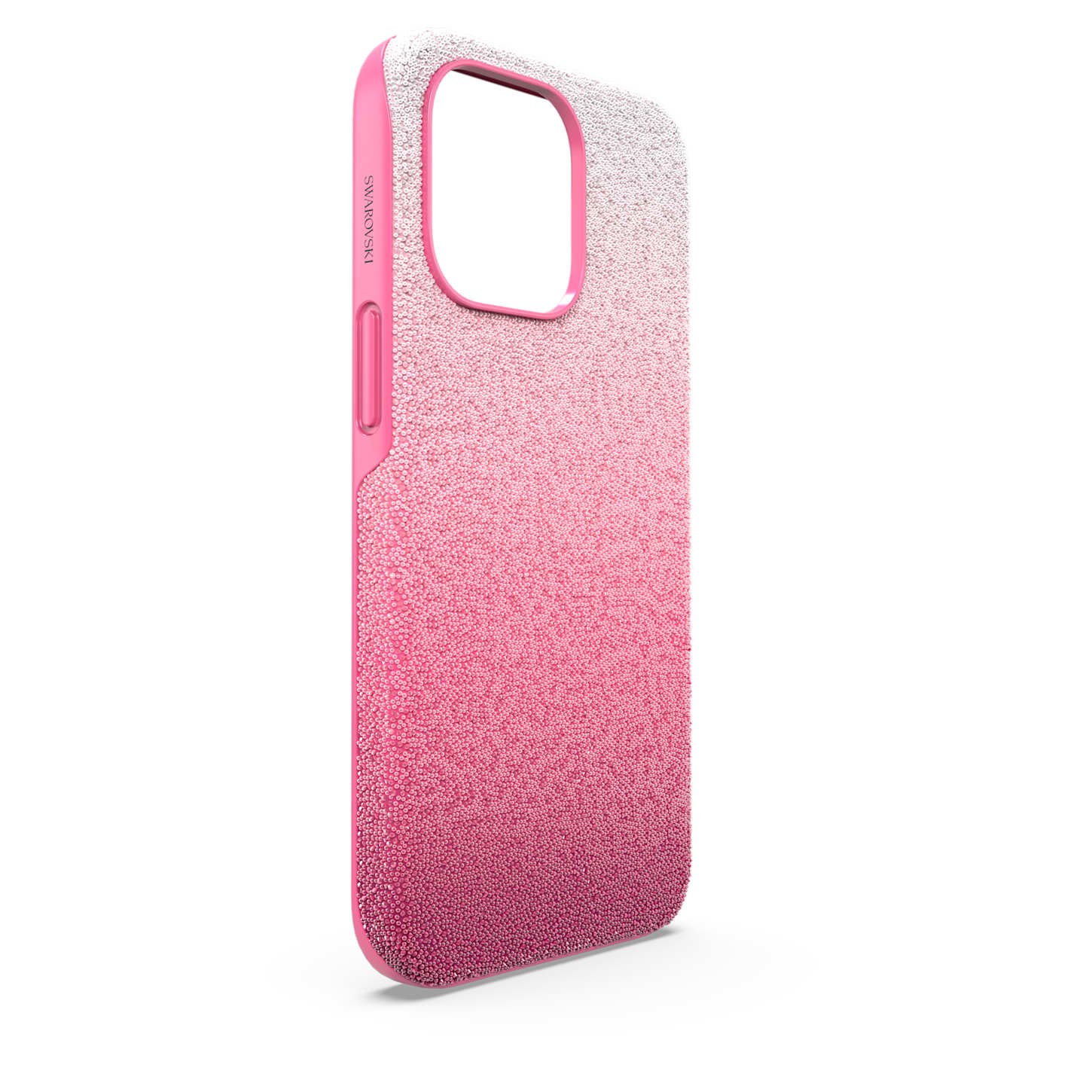 High smartphone case, iPhone® 13 Pro, Pink | Swarovski