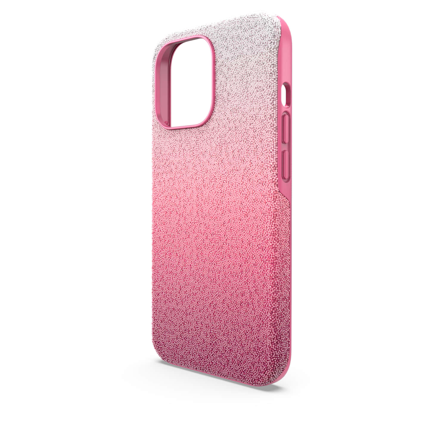 High smartphone case, iPhone® 13 Pro, Pink | Swarovski