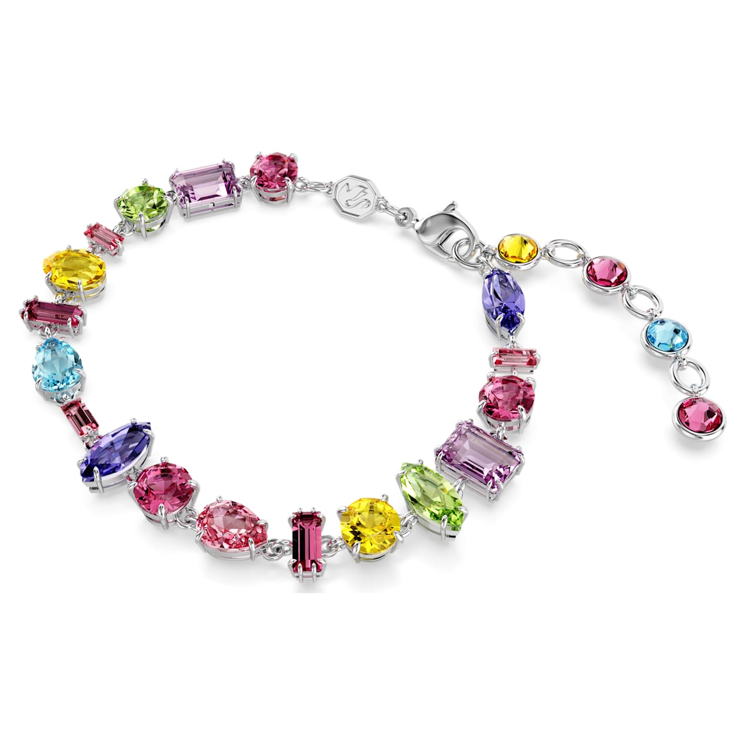 Bracelet Gema, Tailles variées, Multicolore, Métal rhodié | Swarovski