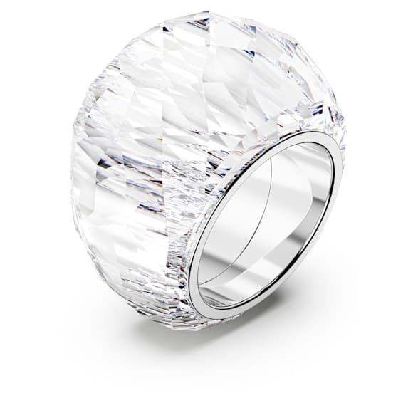 Lucent cocktail ring, White | Swarovski