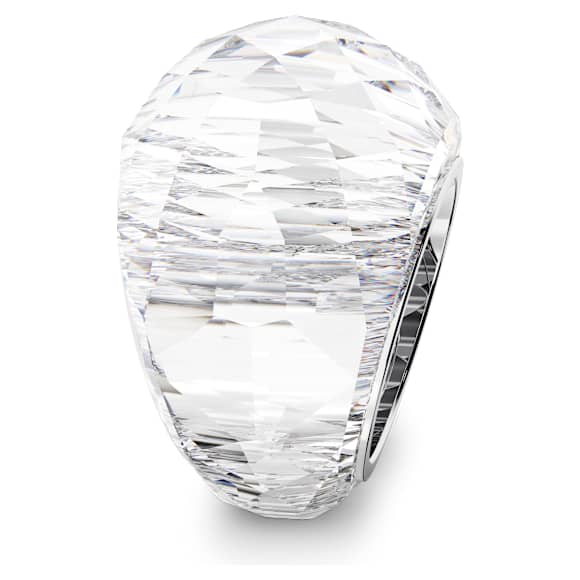 Lucent cocktail ring, White | Swarovski