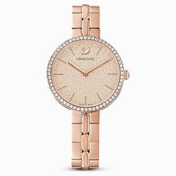 Cosmopolitan 手錶, 瑞士製造, 金屬手鏈, 白色, 多種金屬潤飾 | Swarovski