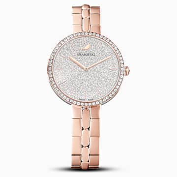 Cosmopolitan 手錶, 瑞士製造, 金屬手鏈, 白色, 多種金屬潤飾 | Swarovski