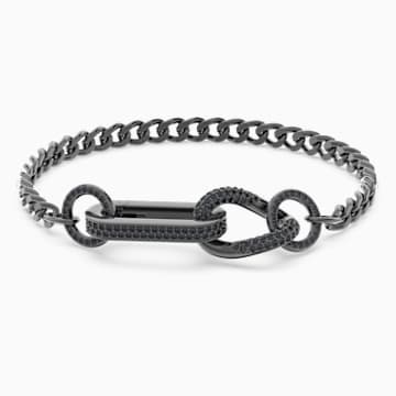 Bracelet Dextera, Pavé, Liens mélangés, Blanc, Placage de ton or ...