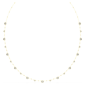 Imber strandage, Round cut, White, 18K gold finish | Swarovski