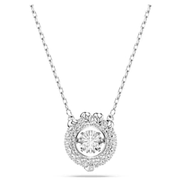 Dragon & Phoenix 链坠, 龙爪, 白色, 镀铑 | Swarovski