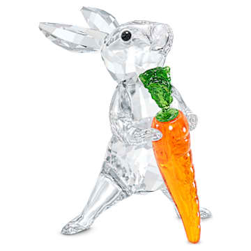 Peaceful Countryside Rabbit with Carrot | Swarovski
