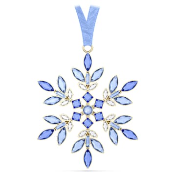 Gema Holiday Ornament, Blue | Swarovski