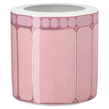 Wazon Signum, Porcelana, Szeroki, Różowy | Swarovski