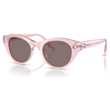 Sunglasses, Round shape, SK6025, Pink | Swarovski
