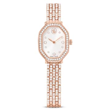 Dextera octagon watch, Swiss Made, Metal bracelet, Rose gold tone, Rose ...