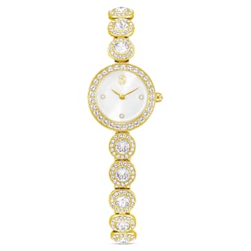 Una Angelic watch, Crystal bracelet, Gold tone, Gold-tone finish ...